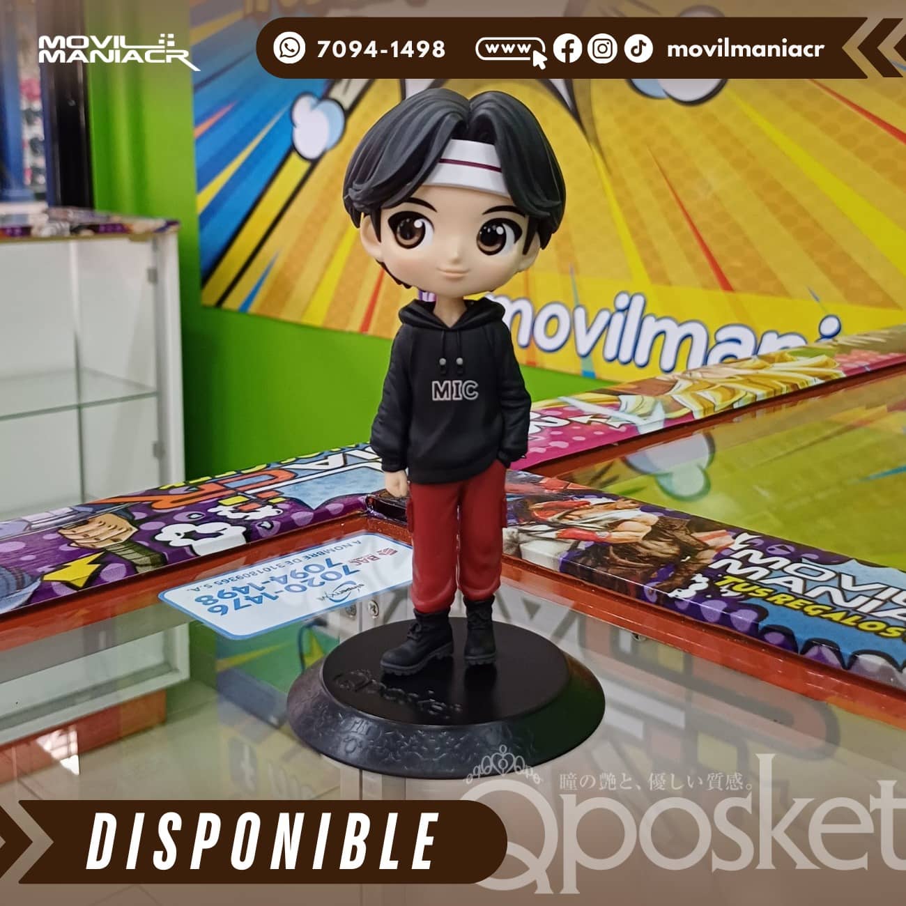 Figura Qposket BTS TinyTAN Mic Drop Vol.1 Jin 14cm Aprox – ¡Disponible Ahora! | MovilManiaCR