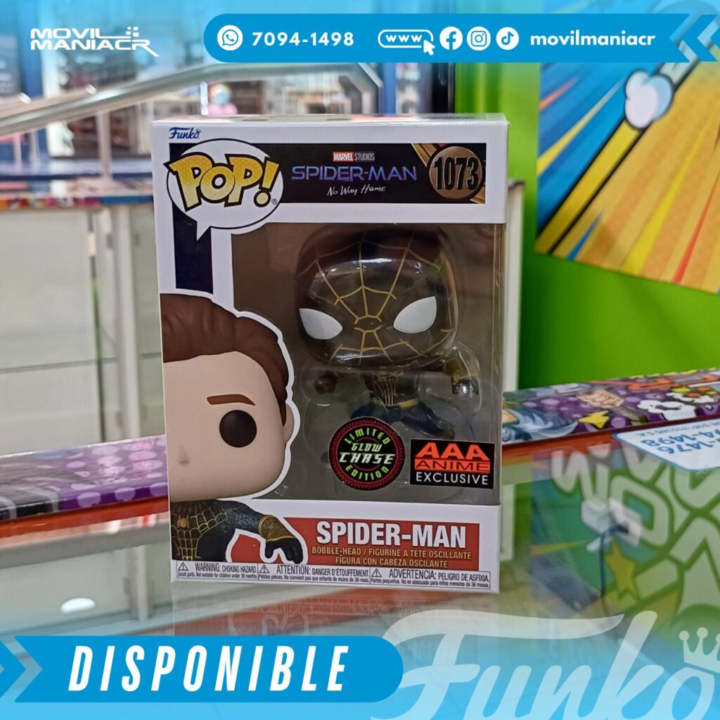 Funko Pop No Way Home Unmasked Spider-Man Black Suit CHASE GITD ...
