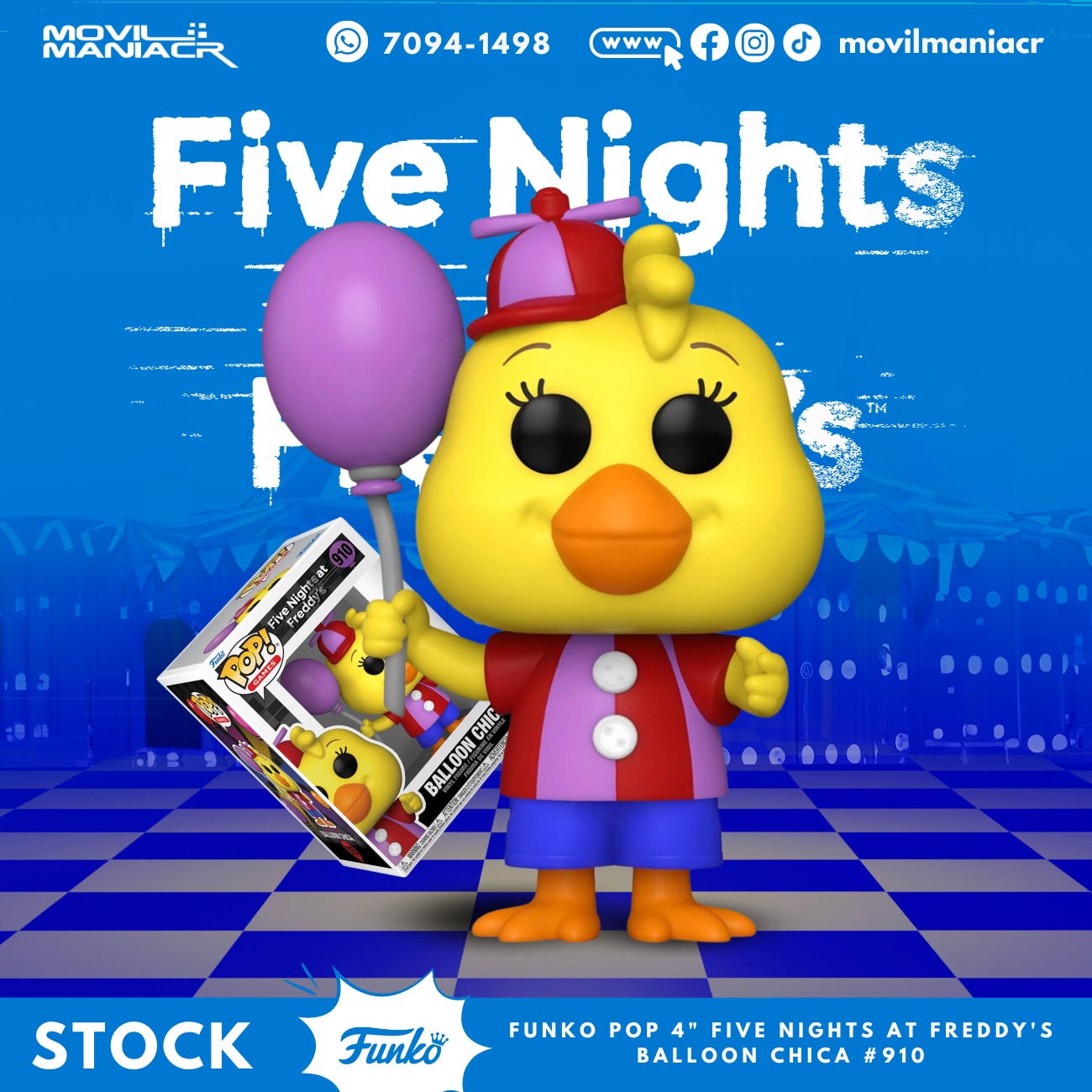Funko Pop Five Nights At Freddy's Balloon Chica #910