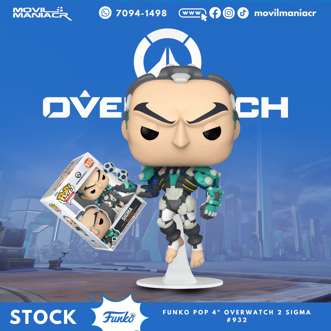 Funko Pop Overwatch 2 Sigma #932