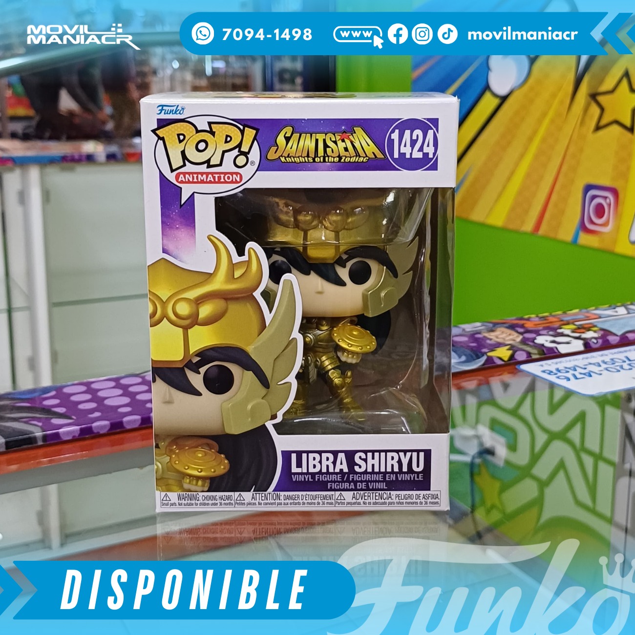 Funko Pop Saint Seiya Knights Of The Zodiac Libra Shiryu #1424