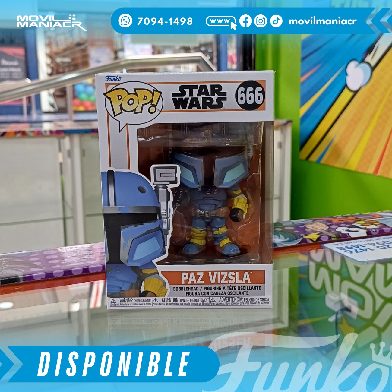 Funko Pop Star Wars The Mandalorian Paz Vizsla #666