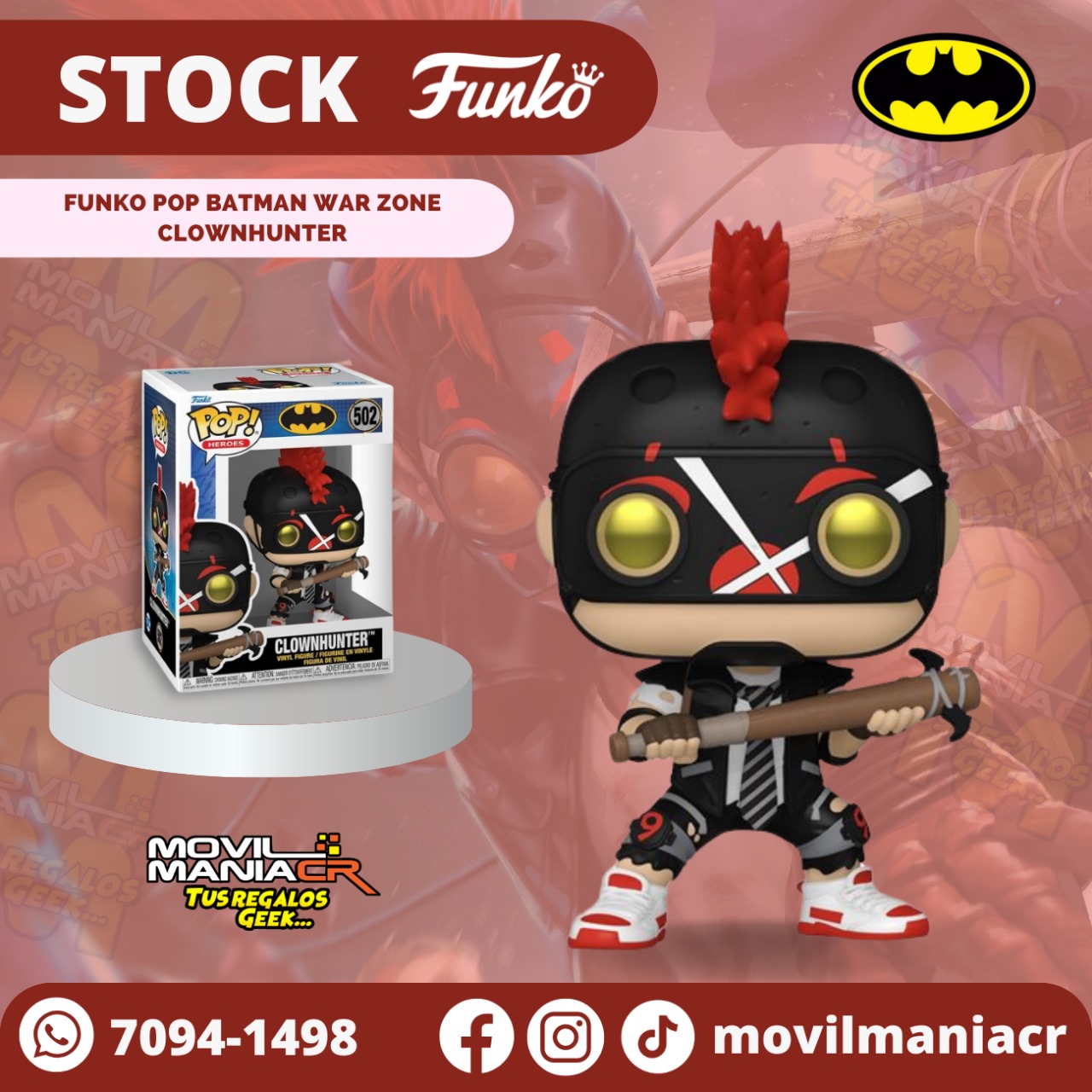 Funko Pop Batman War Zone Clownhunter #502