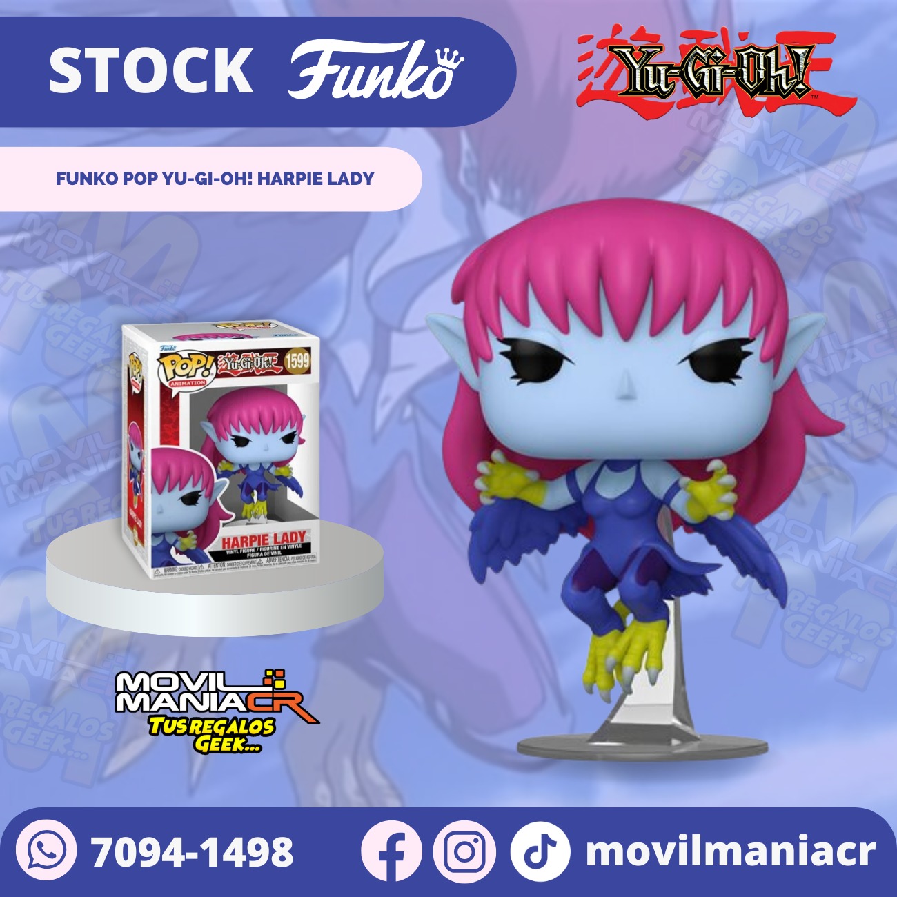 Funko Pop Yu-Gi-Oh! Harpie Lady #1599