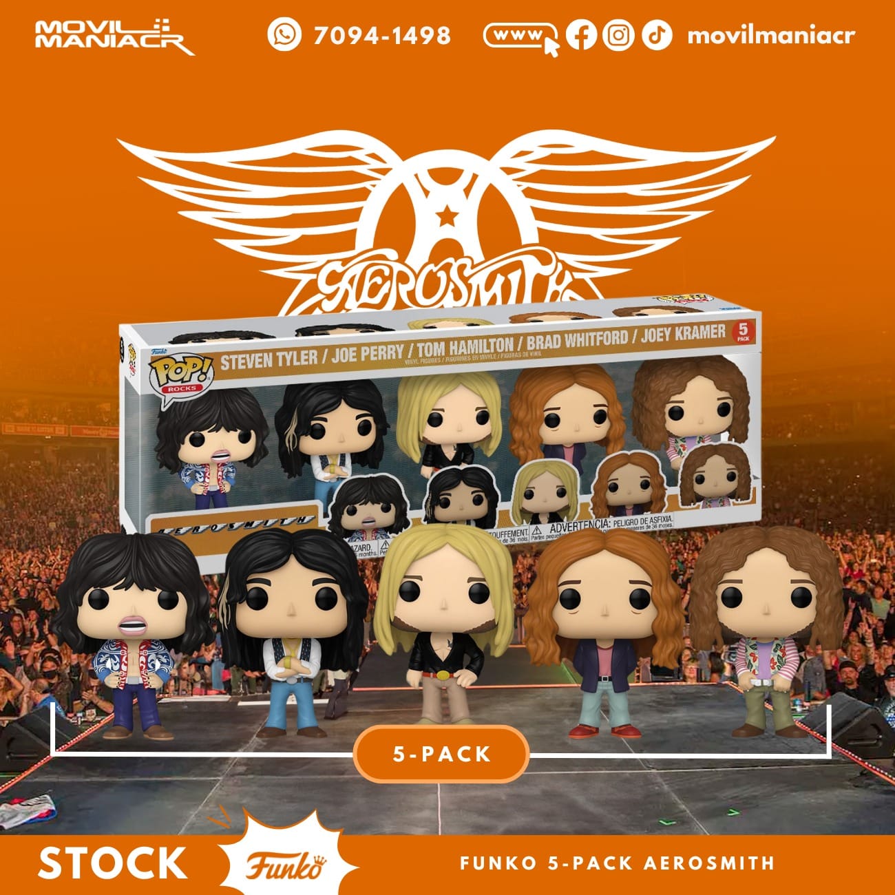 5-Pack Funko Pop Aerosmith