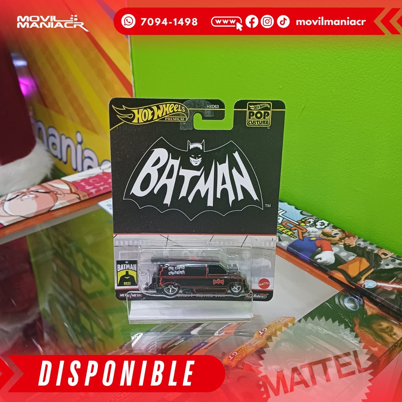 Mattel Hot Wheels Premium Batman 1985 Chevy Astro Van