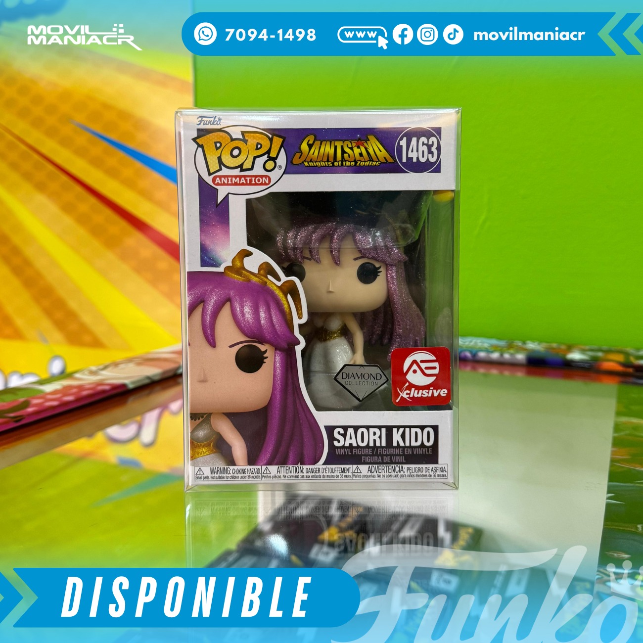 Funko Pop Saint Seiya Saori Kido Diamond Exclusivo AE #1463