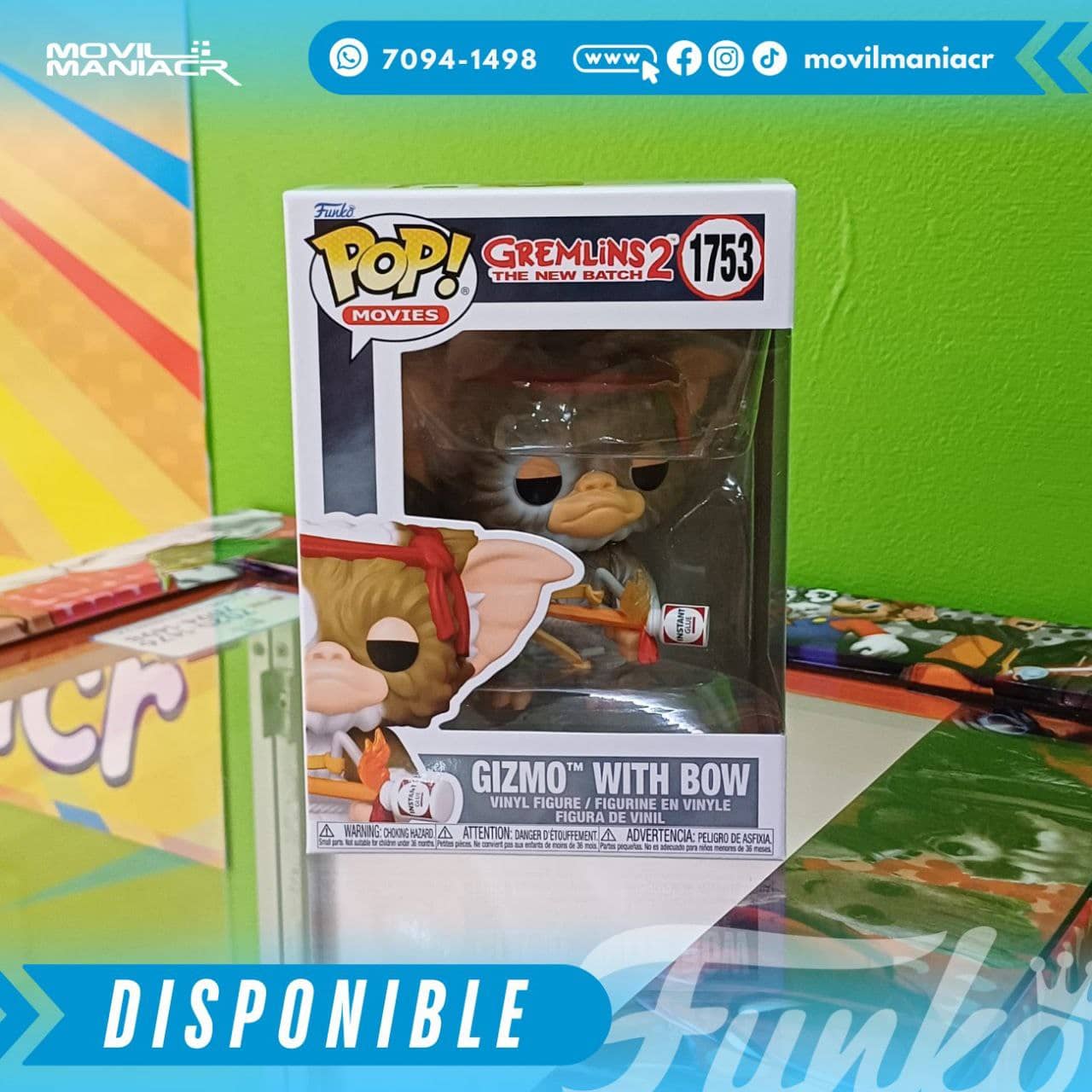 Funko Pop Gremlins 2 Gizmo With Bow #1753 – ¡Disponible Ahora ...