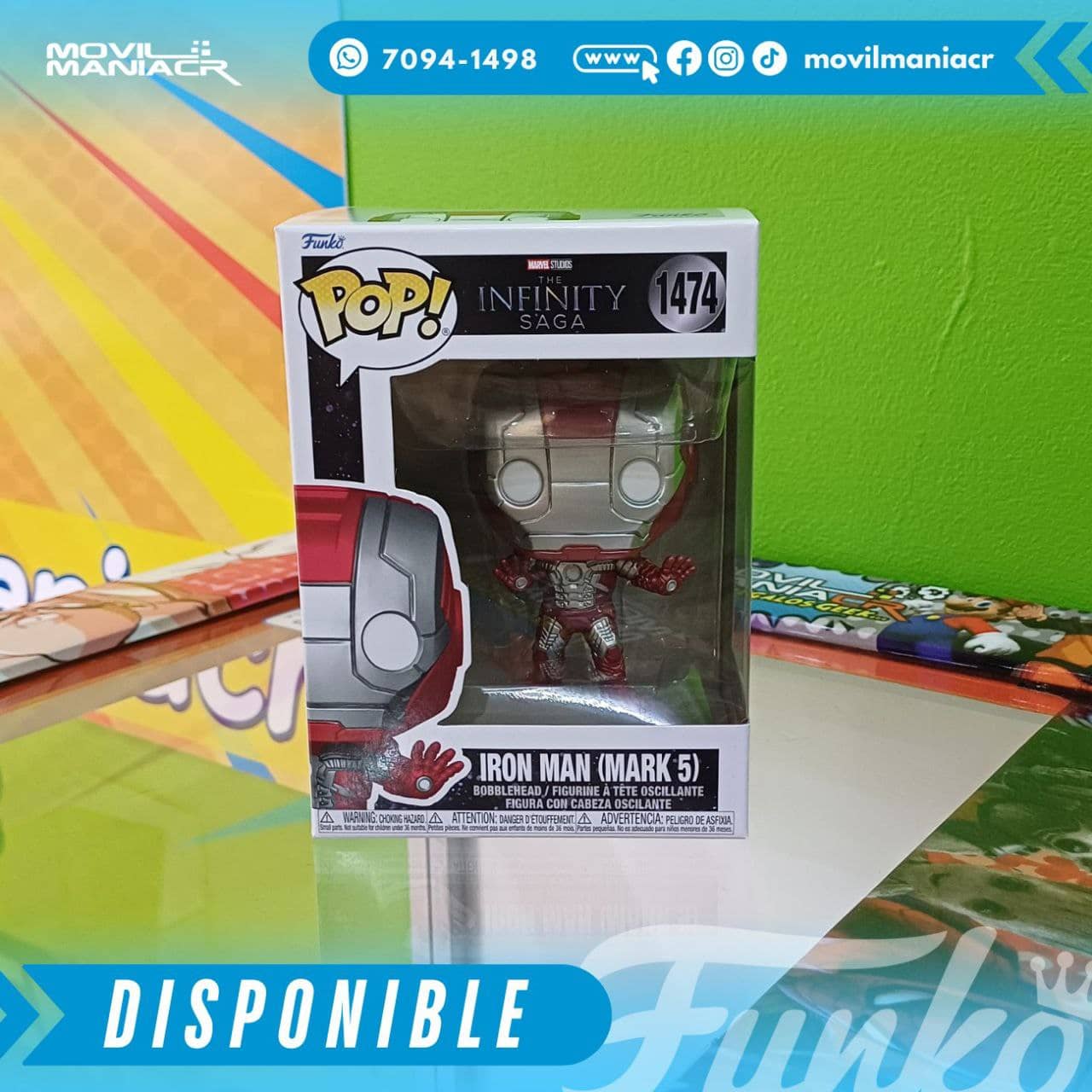 Funko Pop Marvel MCU Archives The Infinity Saga Iron Man (Mark 5) #1474 ...