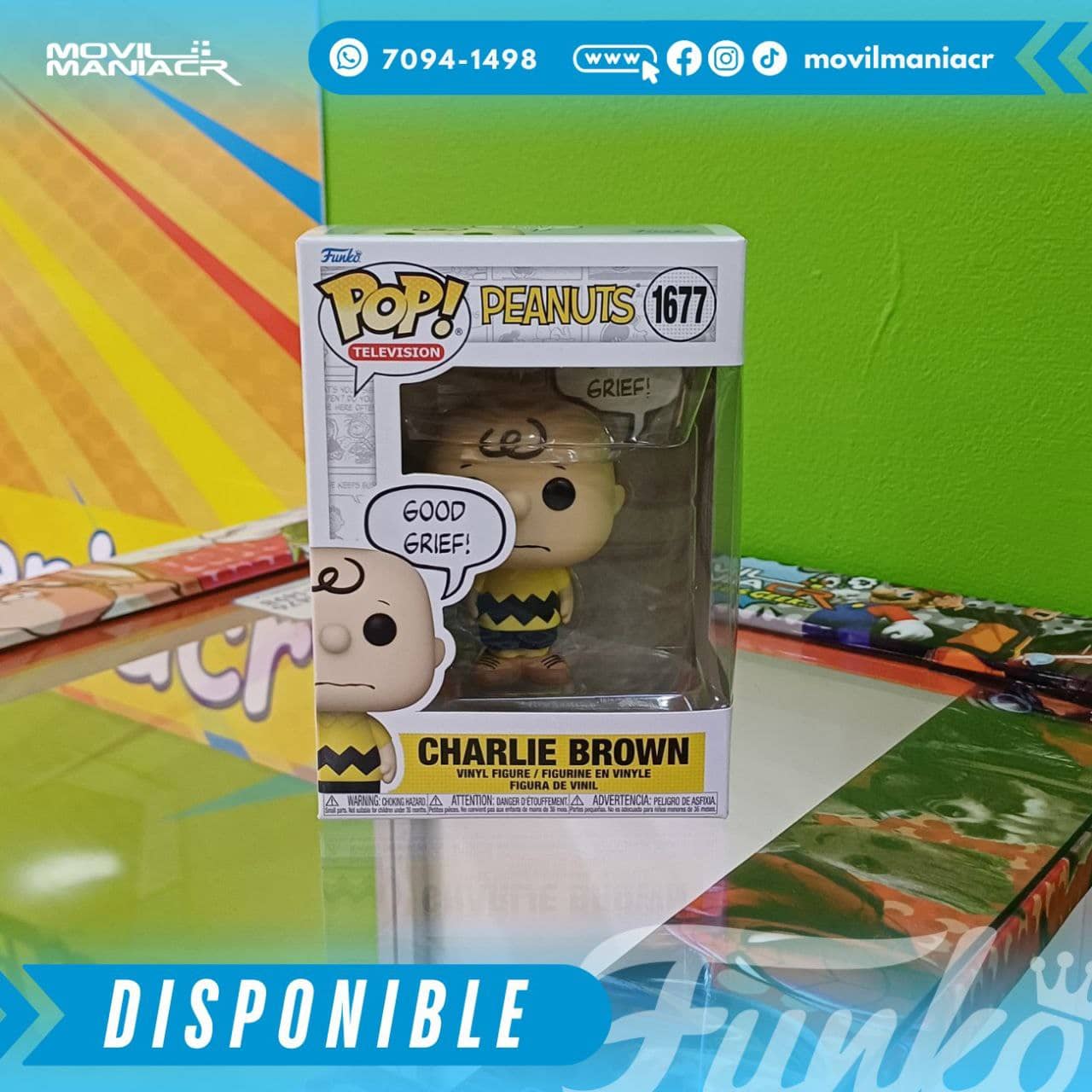 Funko Pop Peanuts Charlie Brown Good Grief #1677 – ¡Disponible Ahora ...