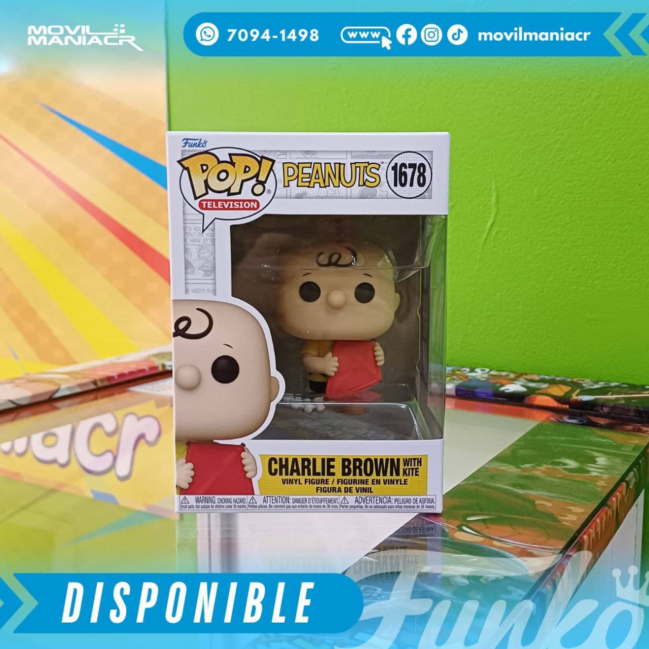 Funko Pop Peanuts Charlie Brown With Kite #1678 – ¡Disponible Ahora ...