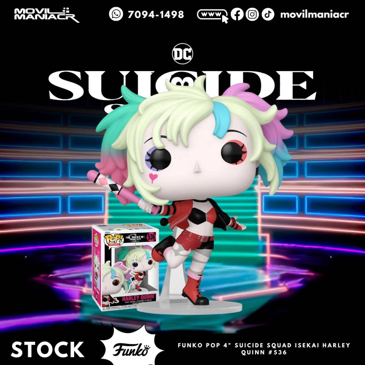 Funko Pop Suicide Squad Isekai Harley Quinn #536 – ¡Disponible Ahora ...