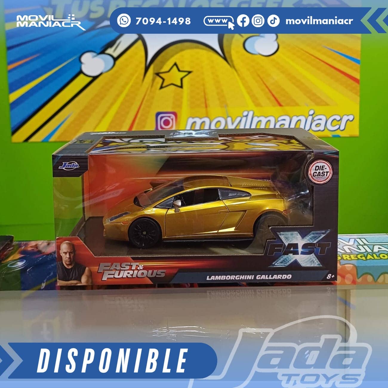 Carro Jada Toys Fast And The Furious Fast X Candy Gold Lamborghini ...