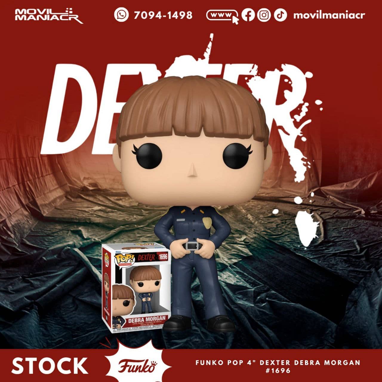 Funko Pop Dexter Debra Morgan #1696 – ¡Disponible Ahora! | MovilManiaCR