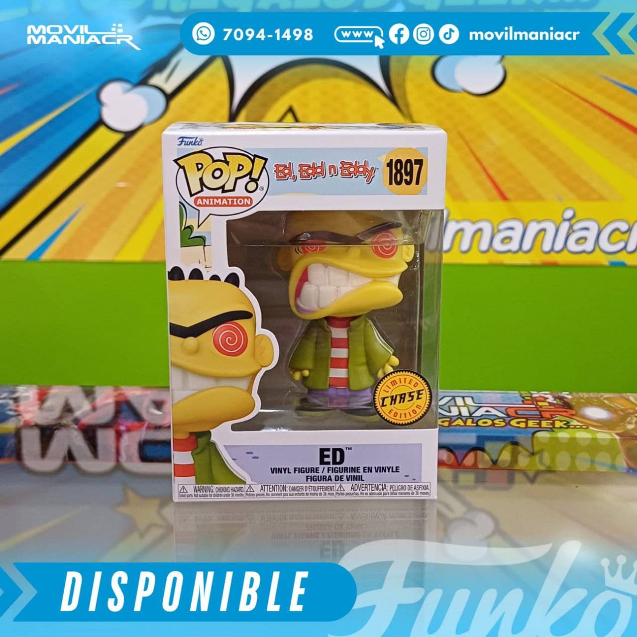 Funko Pop Ed Edd N Eddy Ed Chase #1897 – ¡Disponible Ahora! | MovilManiaCR