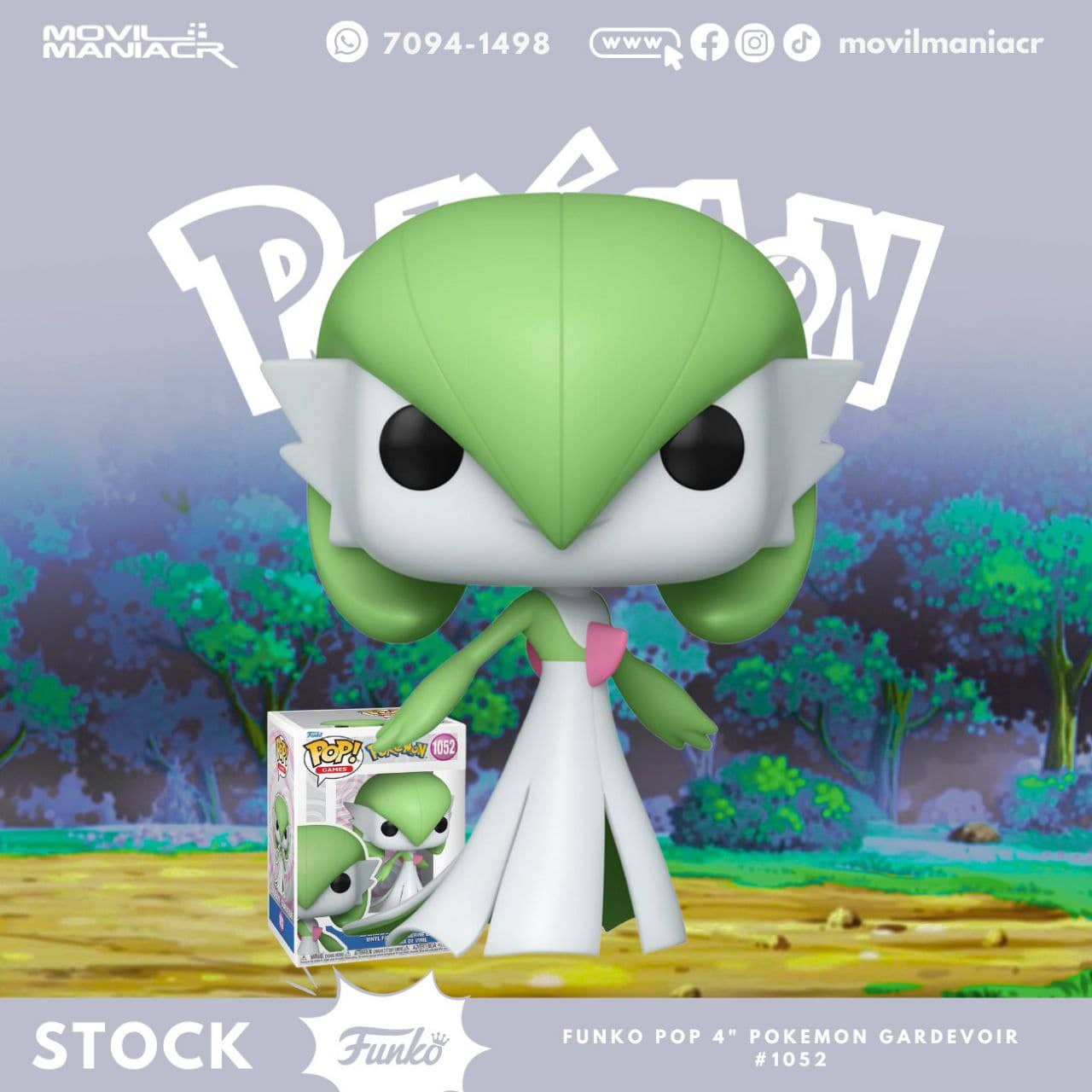 Funko Pop Pokémon Gardevoir #1052 – ¡Disponible Ahora! | MovilManiaCR