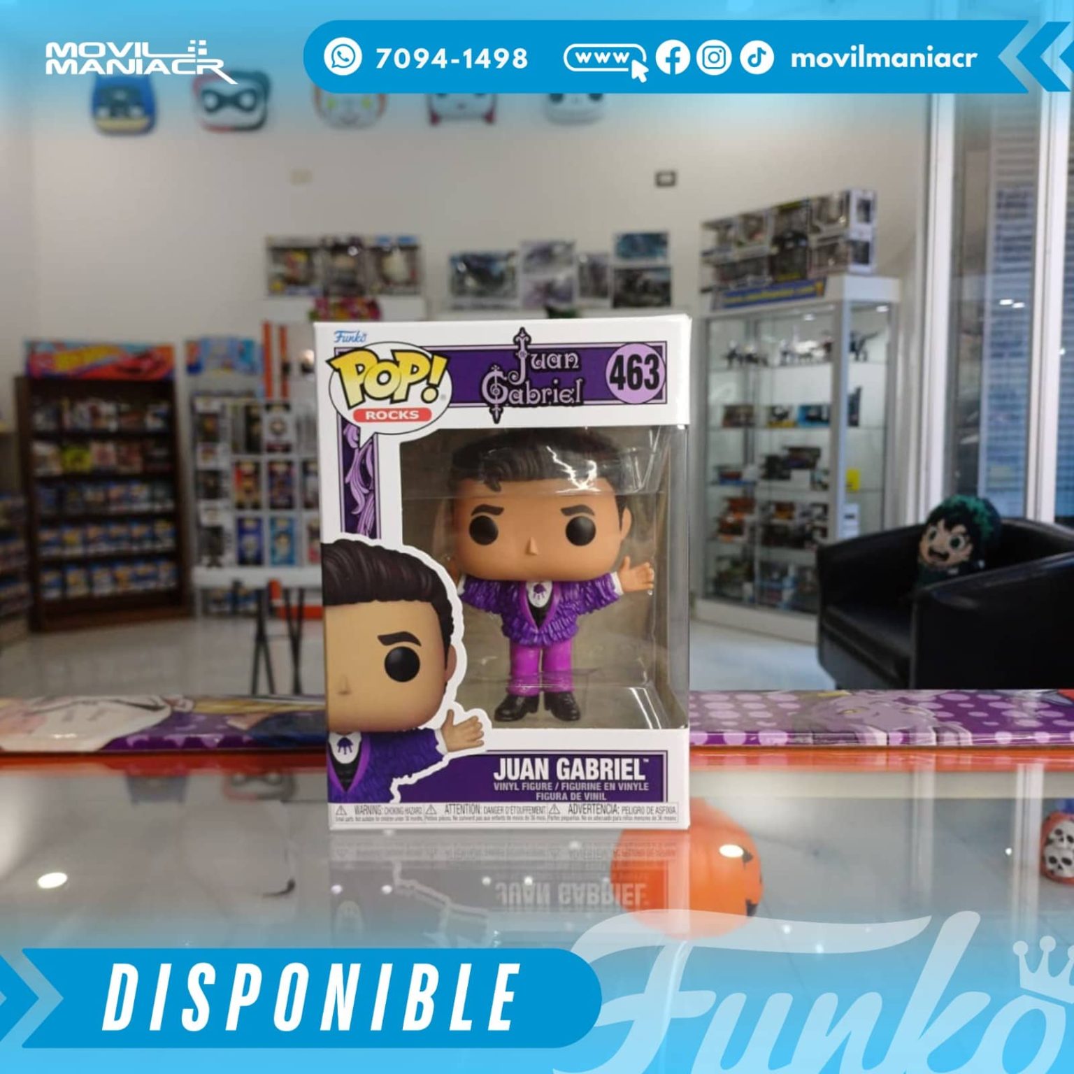 Funko Pop Juan Gabriel Fringe Suit #463 – ¡Disponible Ahora! | MovilManiaCR
