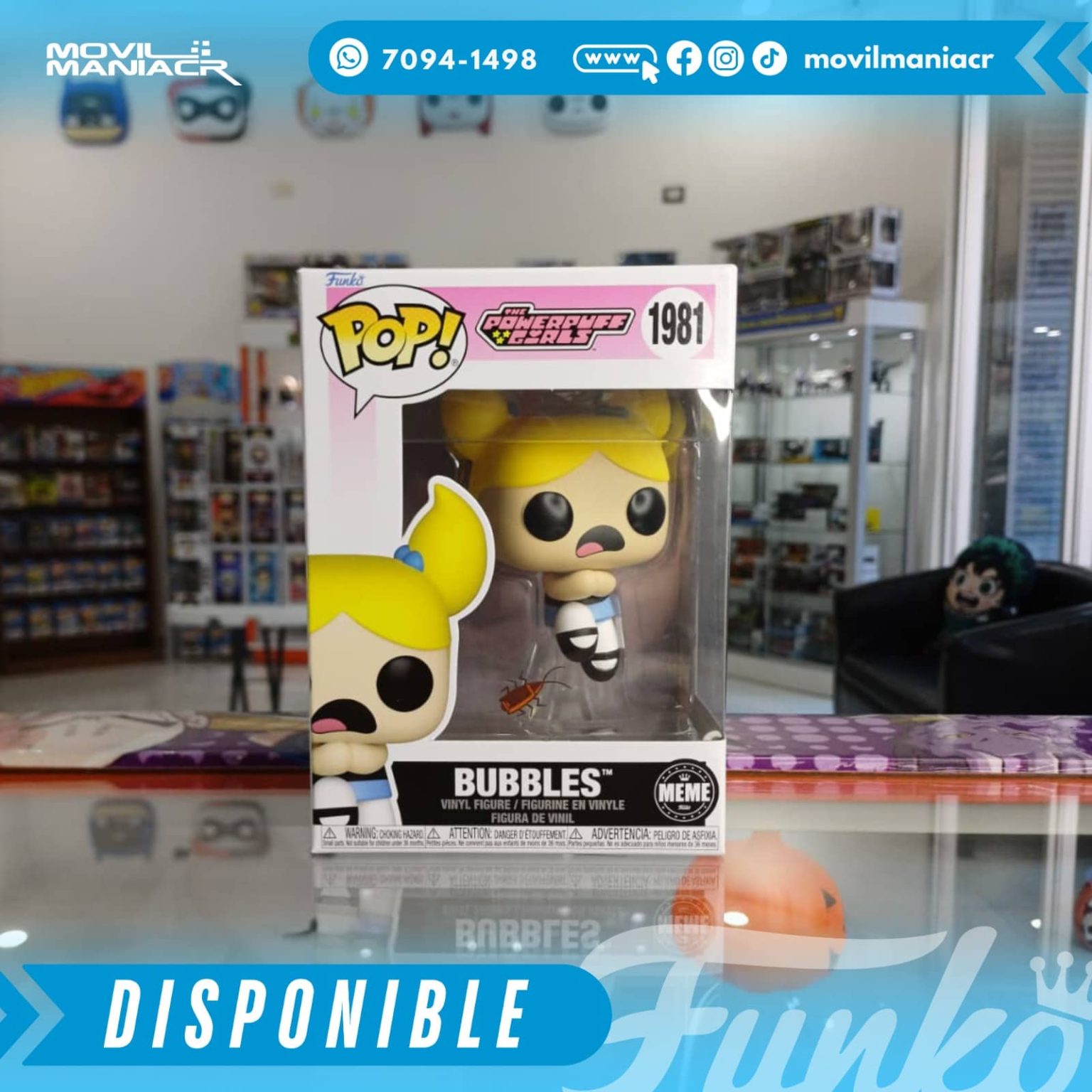 Funko Pop Powerpuff Girls Bubbles #1981 – ¡Disponible Ahora! | MovilManiaCR