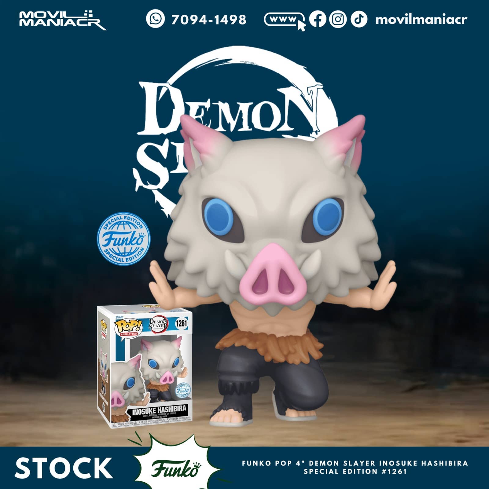 Funko Pop Demon Slayer Inosuke Exclusivo #1261 – ¡Disponible Ahora ...