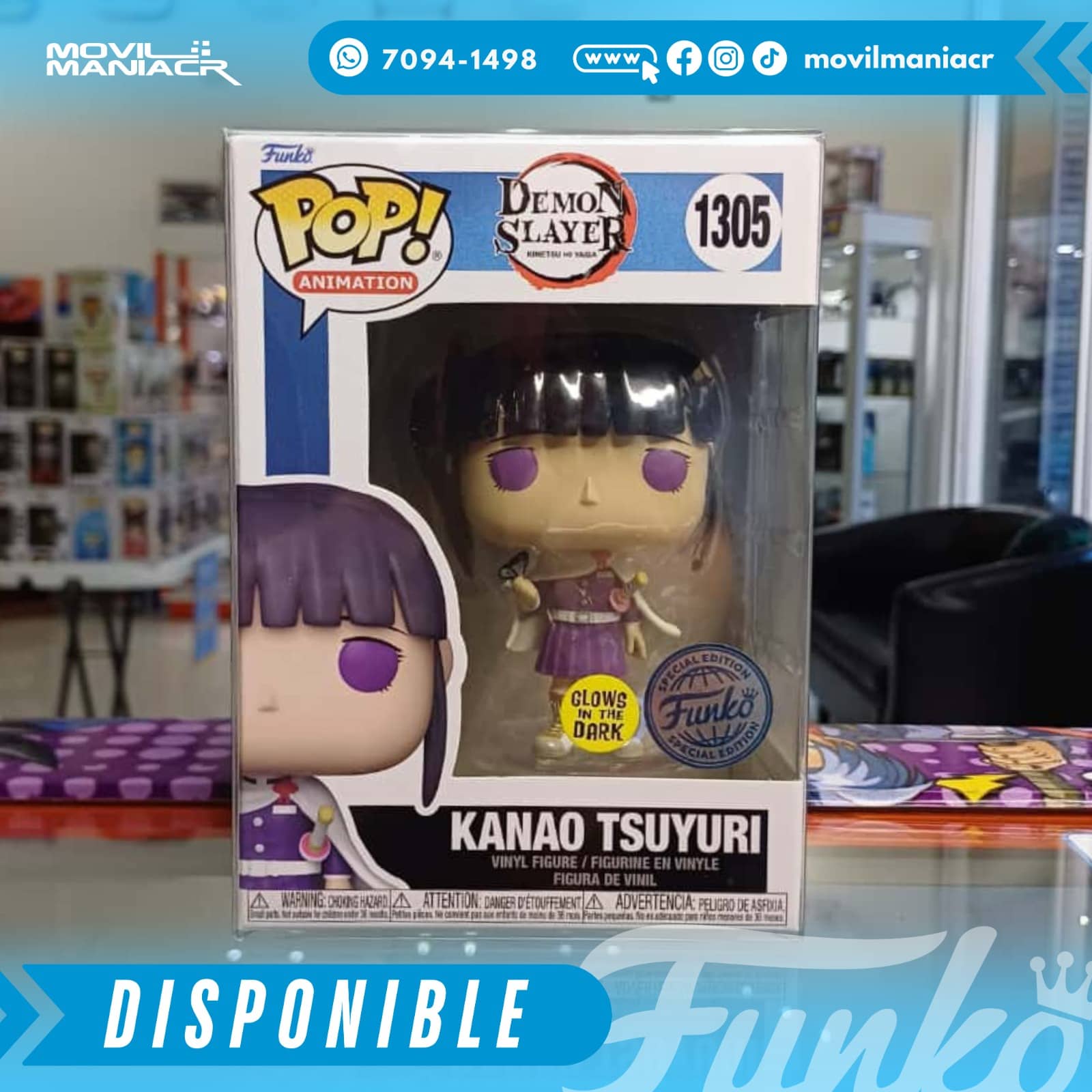 Funko Pop Demon Slayer Kanao GITD Exclusivo #1305 – ¡Disponible Ahora ...