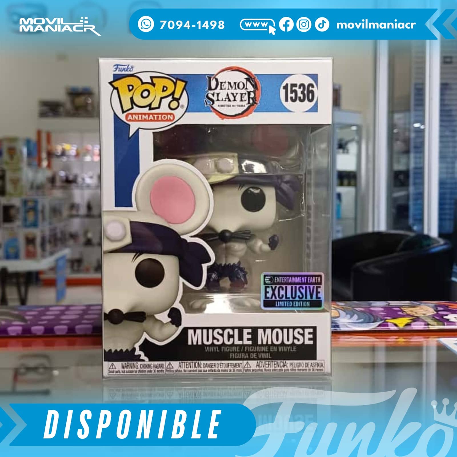 Funko Pop Demon Slayer Muscle Mouse Exclusivo #1536 – ¡Disponible Ahora ...