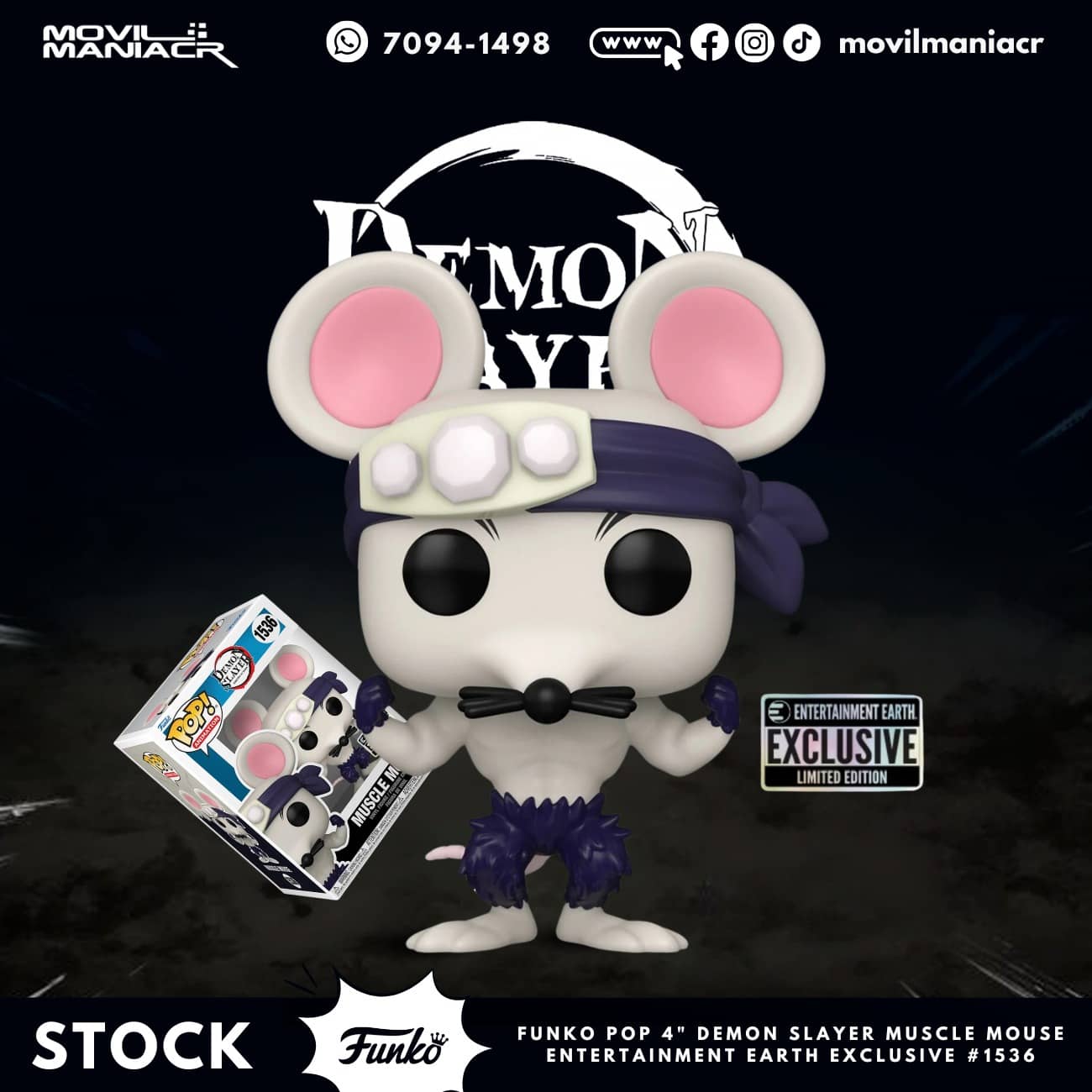 Funko Pop Demon Slayer Muscle Mouse Exclusivo #1536 – ¡Disponible Ahora ...