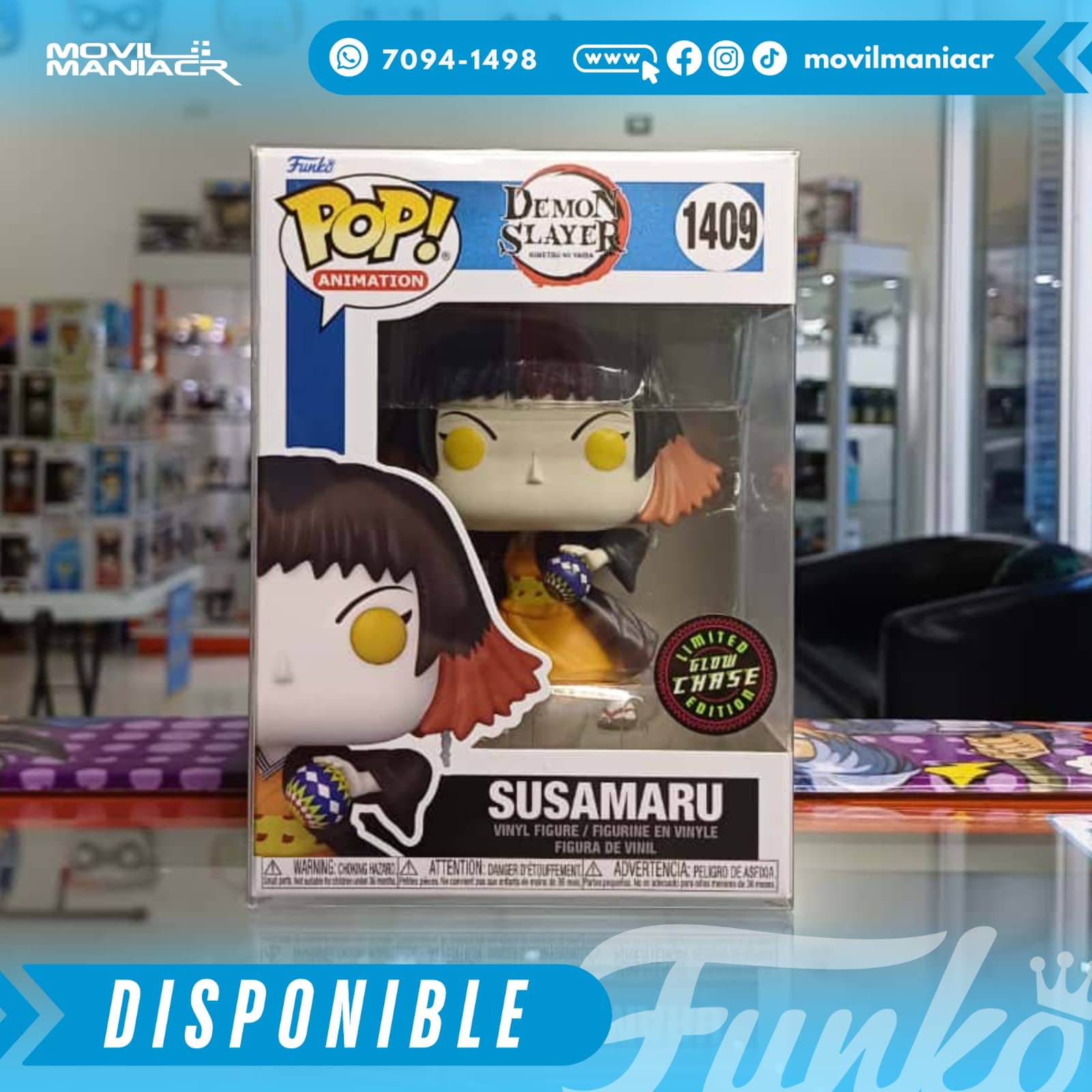 Funko Pop Demon Slayer Susamaru Chase Exclusivo #1409 – ¡Disponible ...