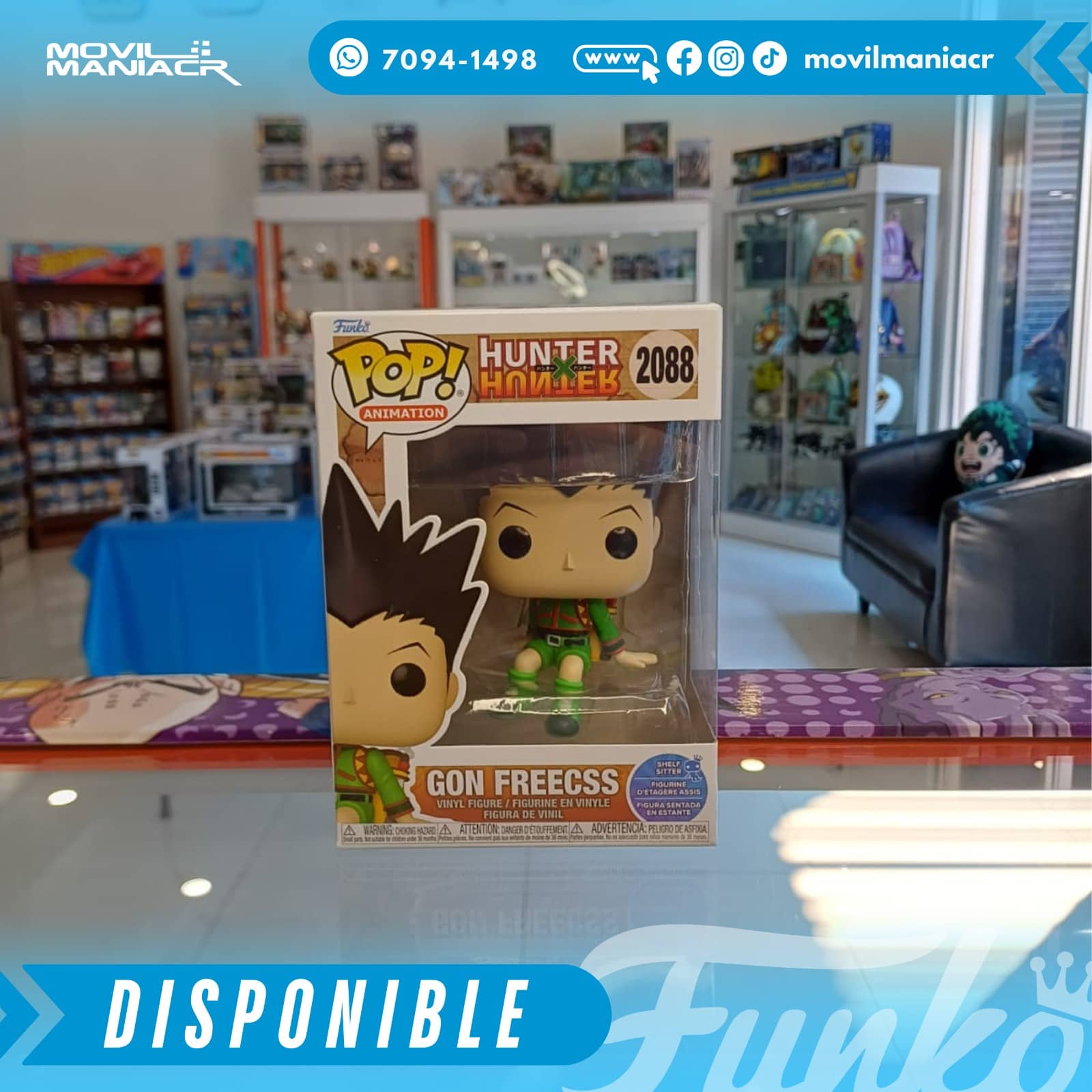 Funko Pop Hunter X Hunter Gon Freecss (Sitting) #2088 – ¡Disponible ...