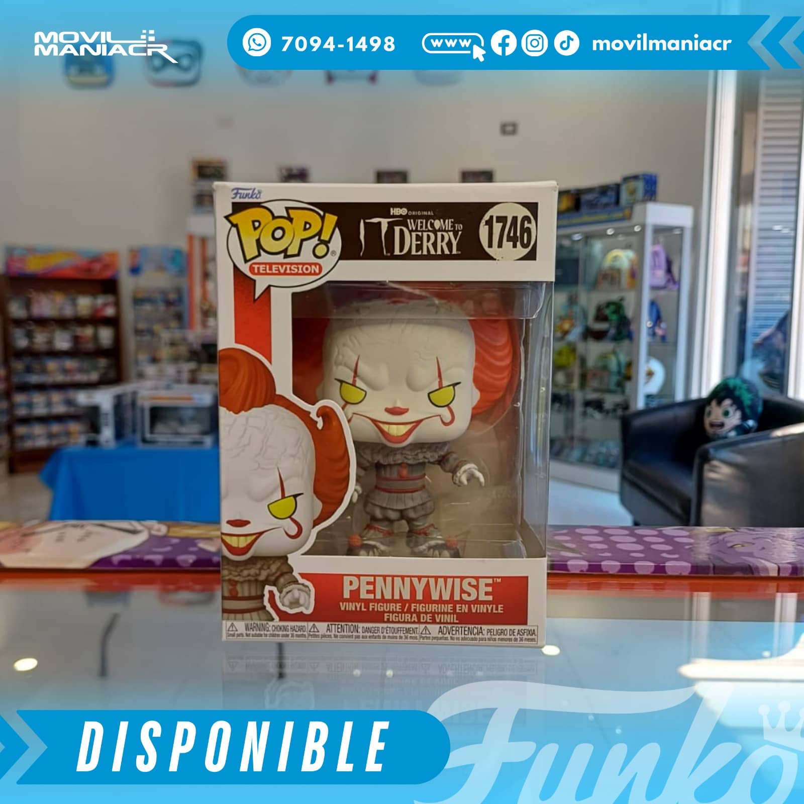 Funko Pop It Welcome To Derry Pennywise #1746 – ¡Disponible Ahora ...