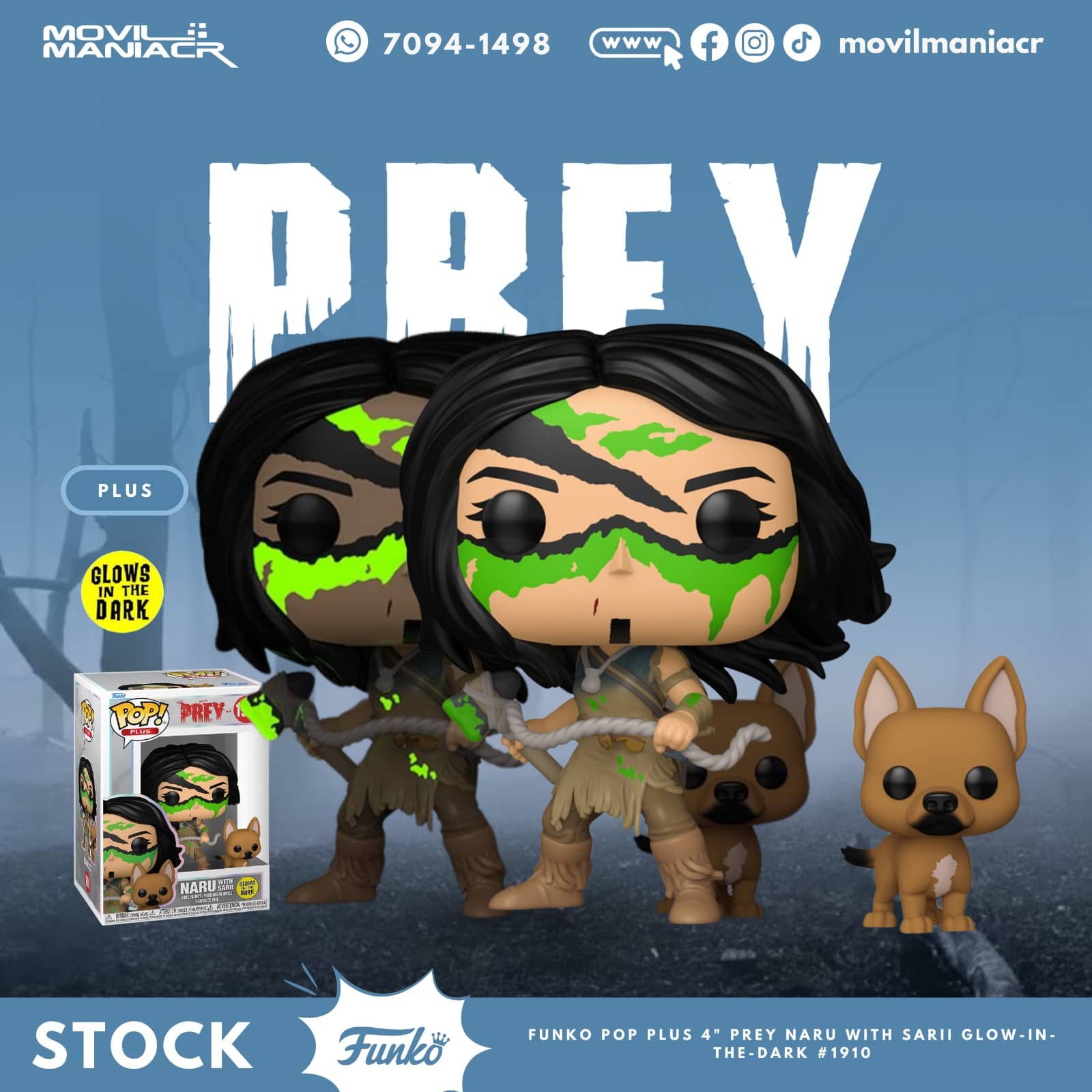 Funko Pop Prey Naru W Sarii GITD #1910 - Plus – ¡Disponible Ahora ...