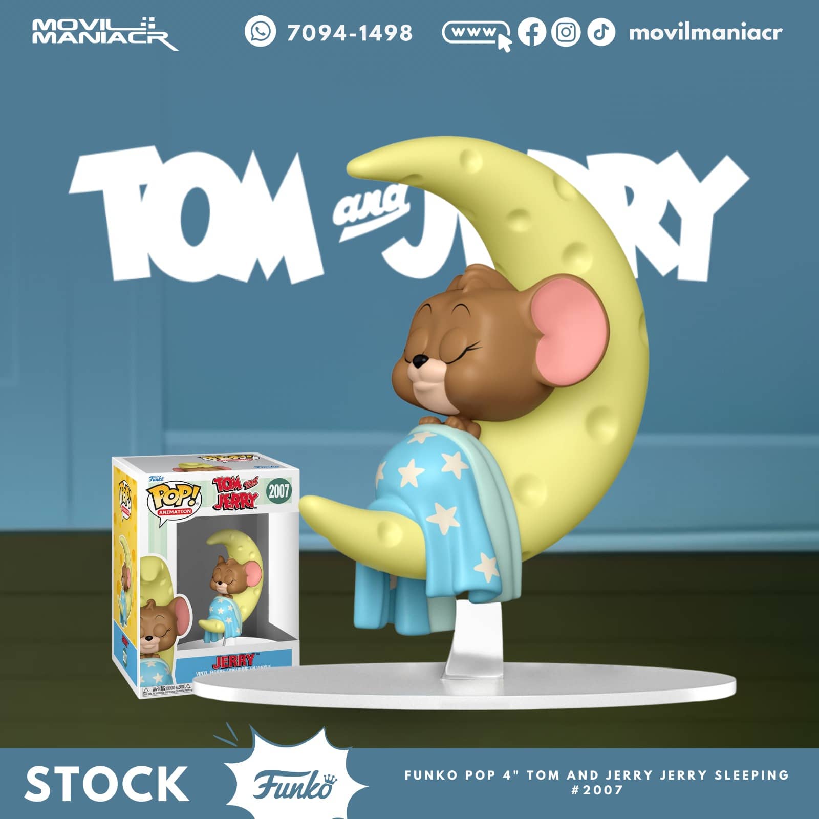 Funko Pop Tom And Jerry Jerry Sleeping #2007 – ¡Disponible Ahora ...
