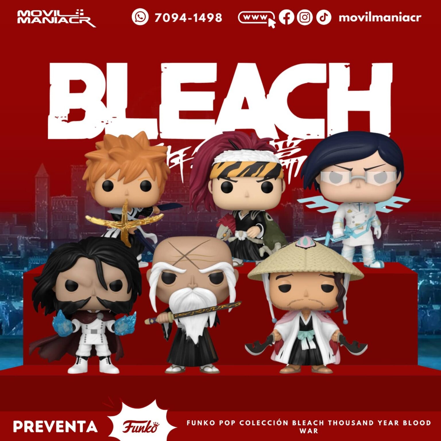 Colección 6 Funko Pop Bleach Thousand-Year Blood War - (Preventa ...